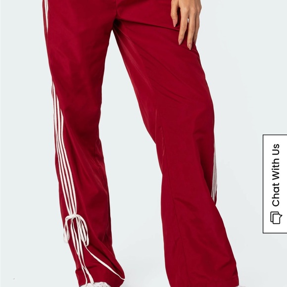 Edikted | Pants & Jumpsuits | Edikted Remy Bow Ribbon Track Pants ...